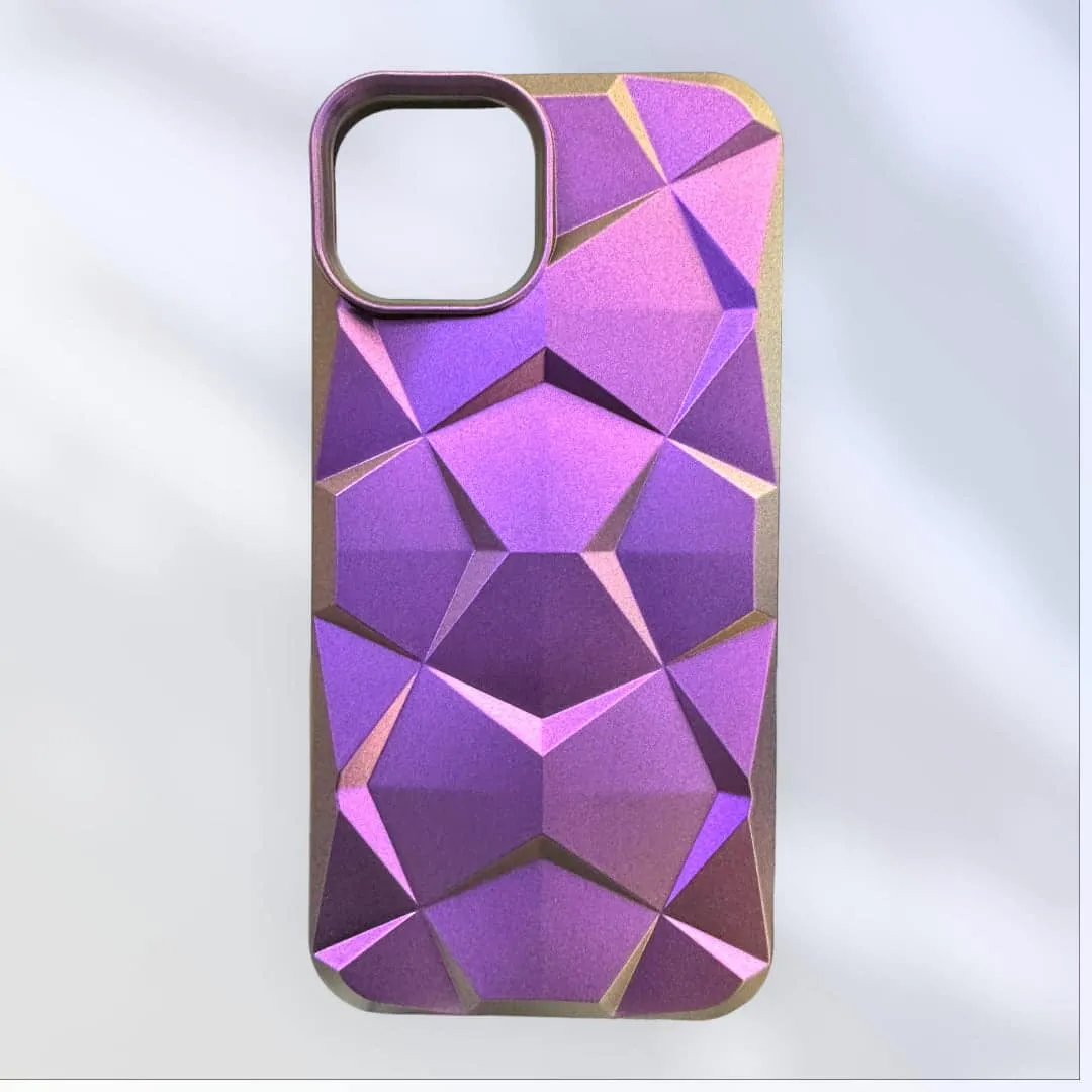 Maska Diamond Cut za iPhone 14 ljubicasta