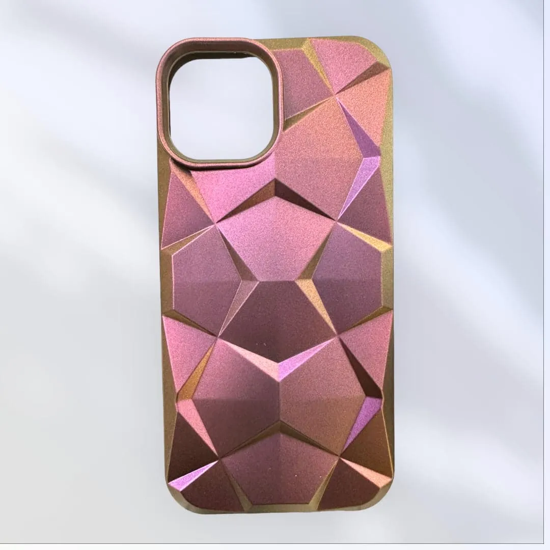 Maska Diamond Cut za iPhone 15 roze