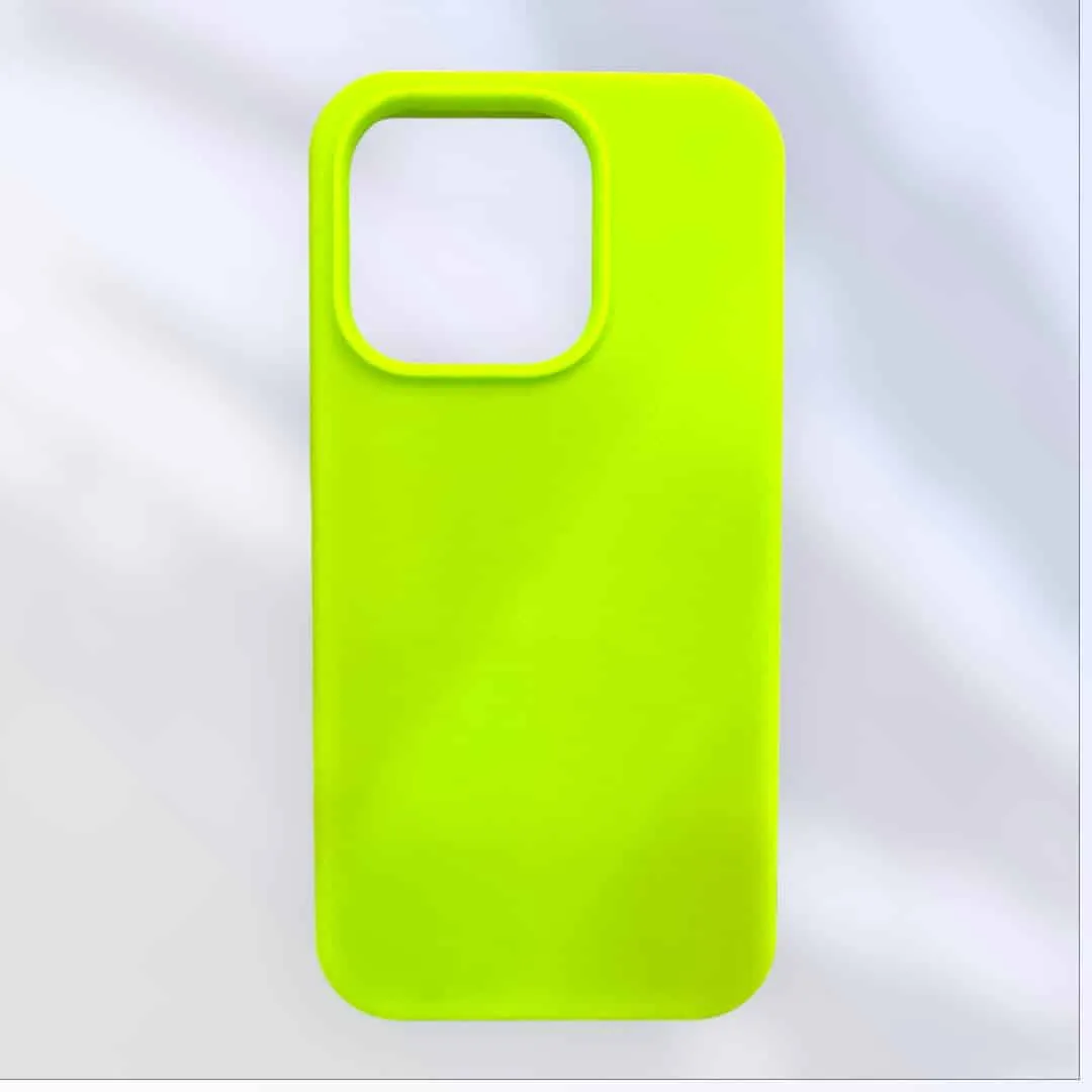 Maska Soft Color za iPhone 15 pro neon zuta