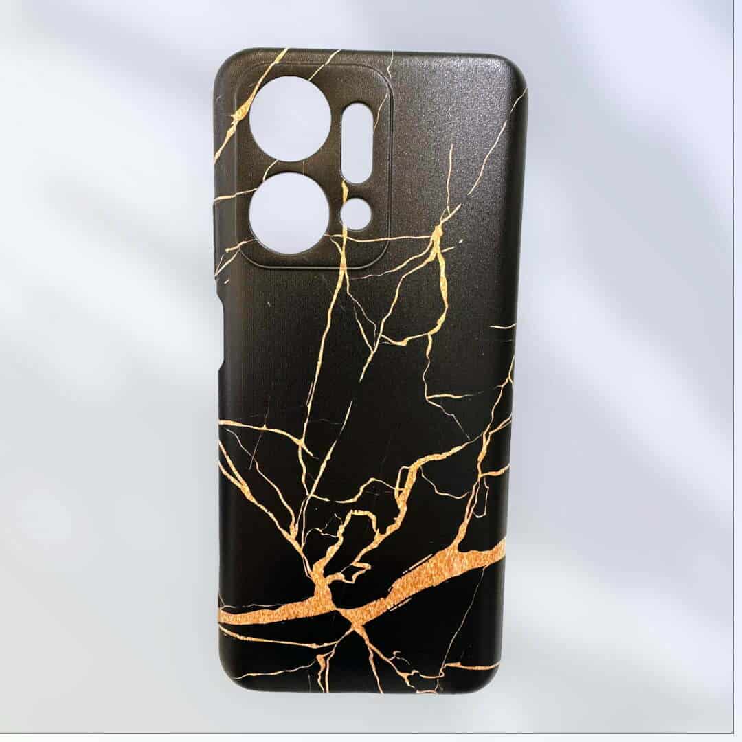 Maska Print za Honor X7a black marble