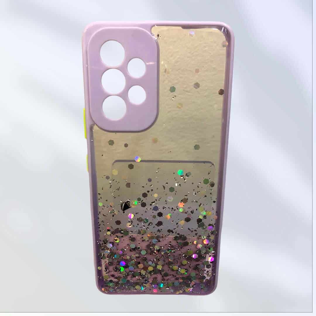 Maska Frame Glitter za Samsung A53 ljubicasta