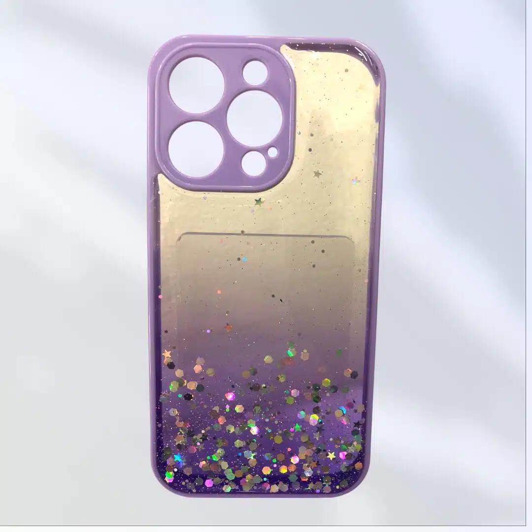 Maska Frame Glitter za iPhone 14 pro ljubicasta