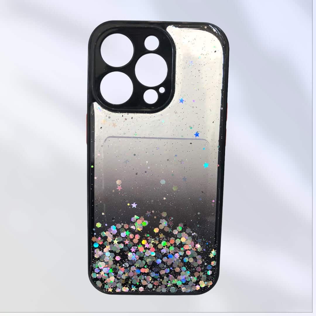 Maska Frame Glitter za iPhone 14 pro crna