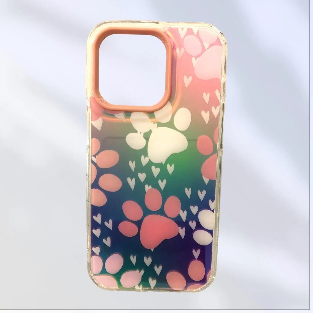 Maska Holo print za iPhone 14 pro paws