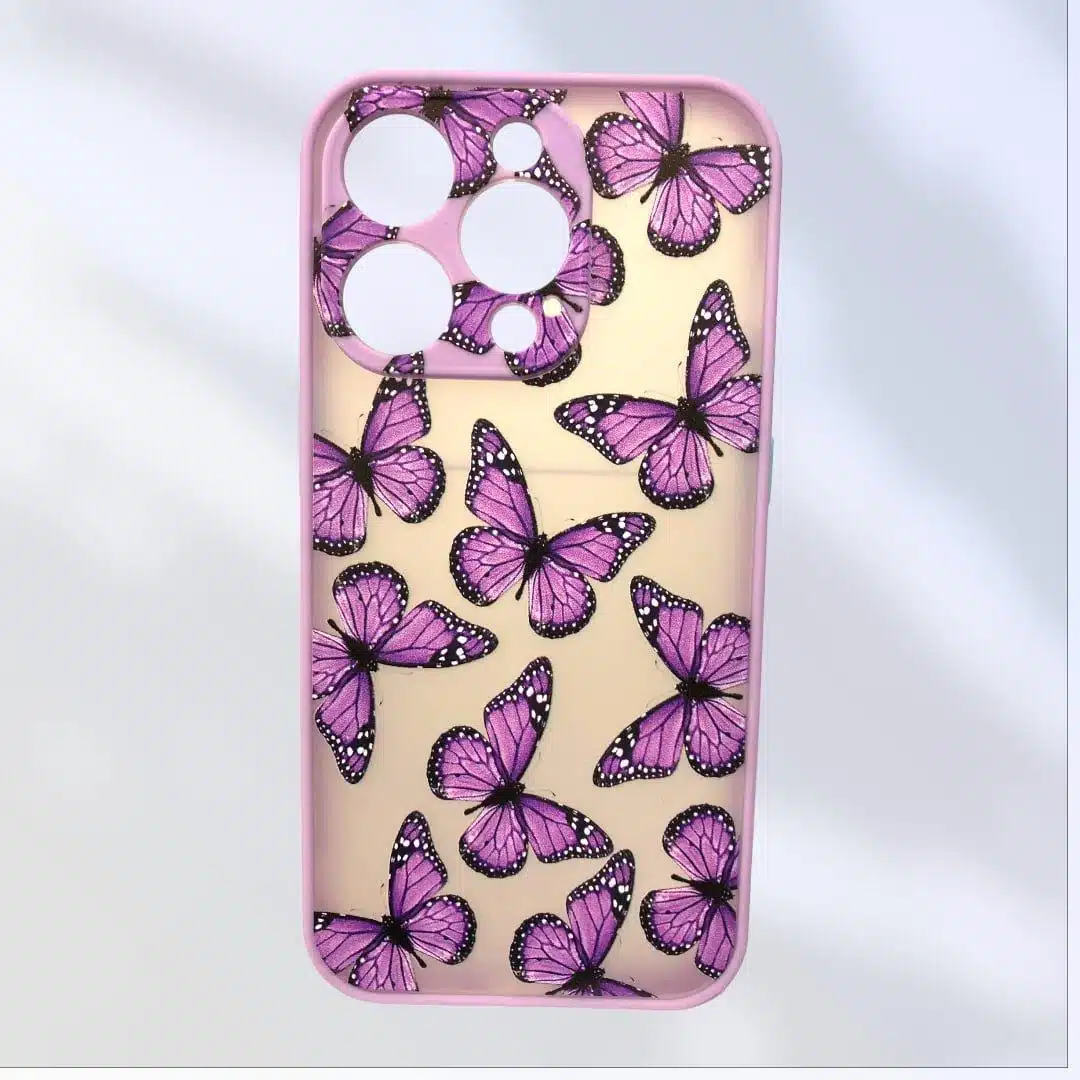 Maska Matte Painted za iPhone 14 pro butterfly