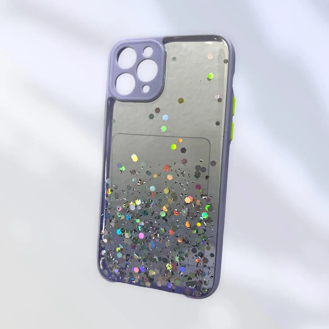 Maska Frame Glitter za iPhone 11 pro ljubičasta