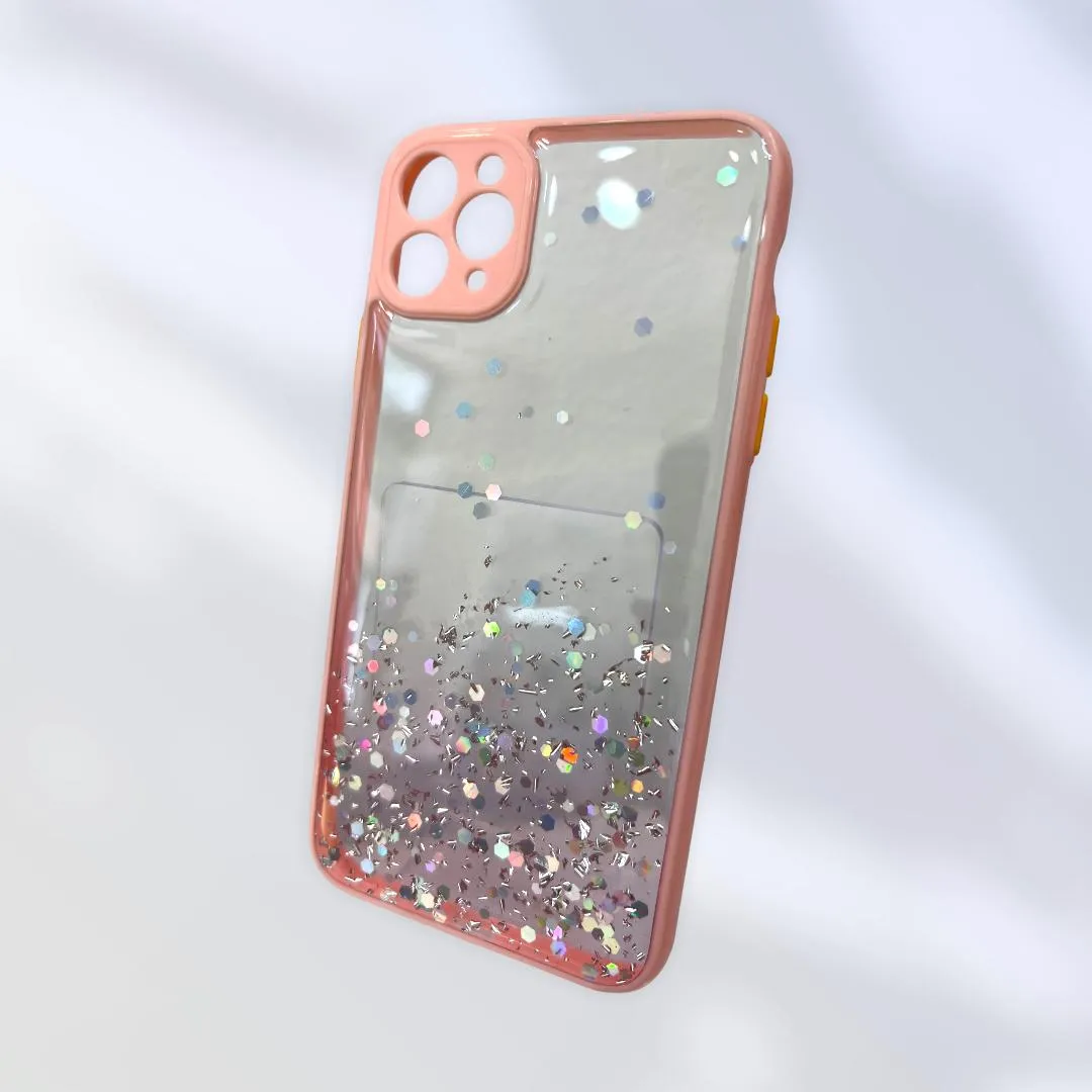 Maska Frame Glitter za iPhone 11 pro max roze