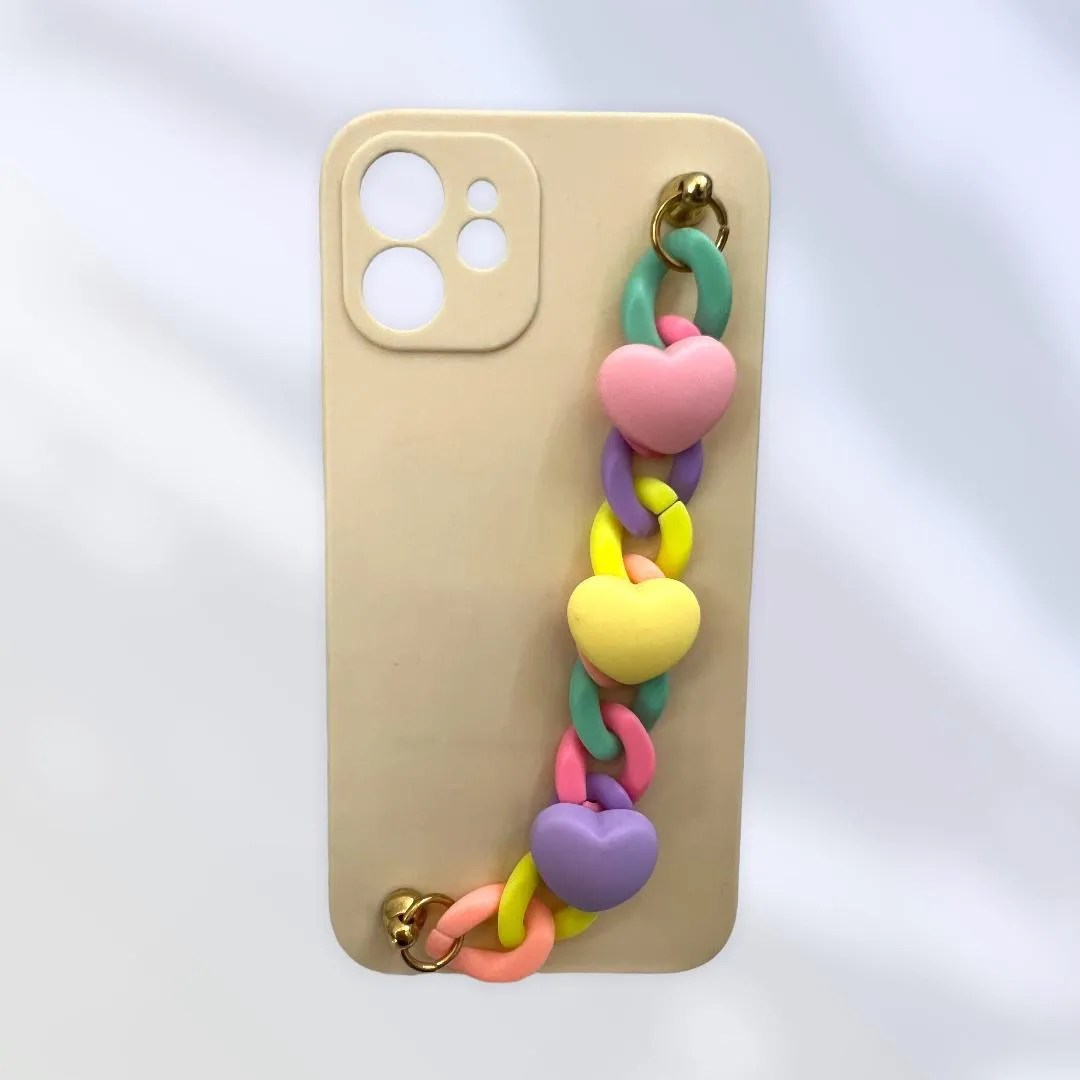 Maska Rainbow Chain za iPhone 12 bež