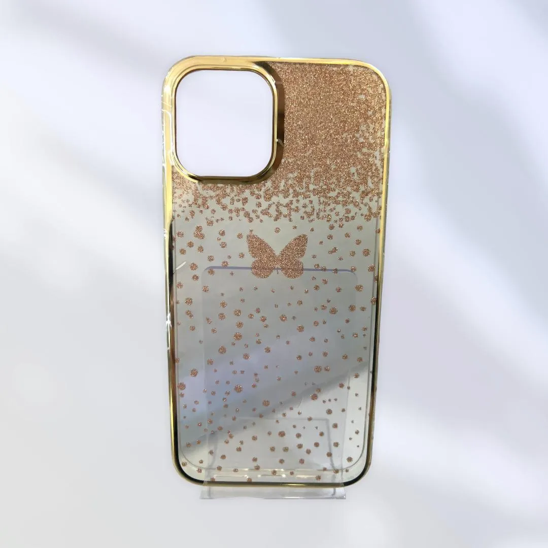 Maska Dusty Gold za iPhone 12 pro max butterfly