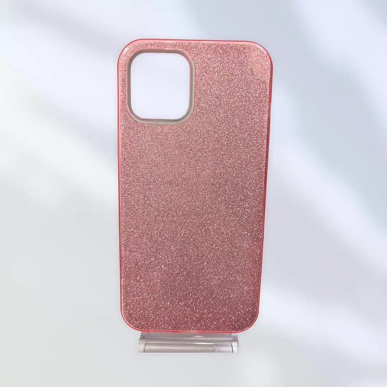 Maska Crystal Dust za iPhone 12 pro max roze