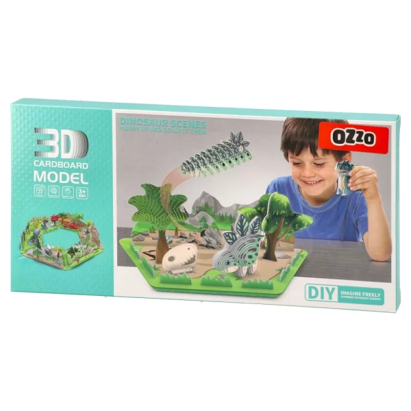 DIY, puzzle, 3D, dino