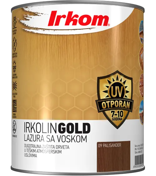 IRKOM Lazura za drvo Irkolin Gold Mahagoni 0.75l