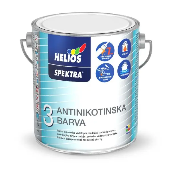 HELIOS Antinikotinska boja SPEKTRA bela 2,5 l