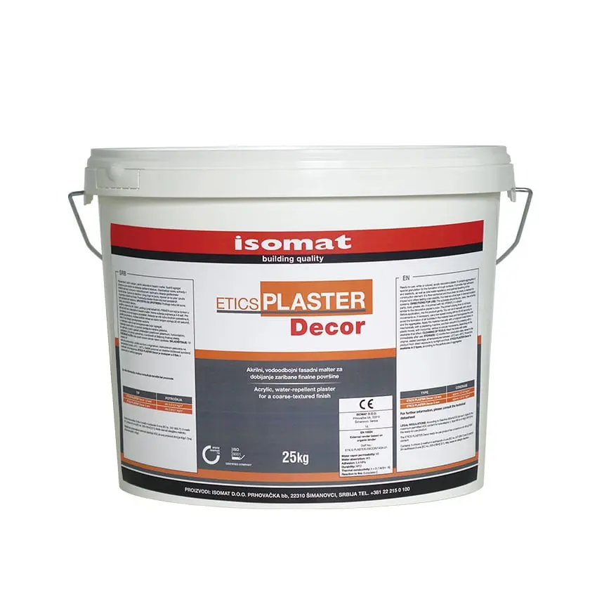 ISOMAT ETICS PLASTER Fine Akrilni fasadni malter 1mm, 1,5mm Beli