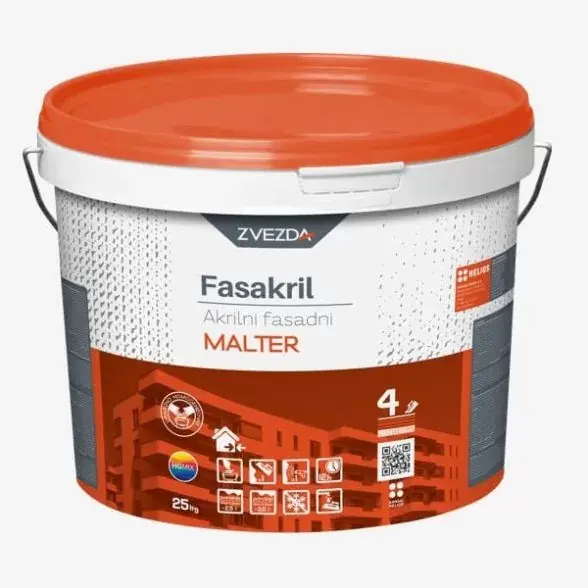 ZVEZDA FASAKRIL Akrilni fasadni malter 1,5 mm 25kg