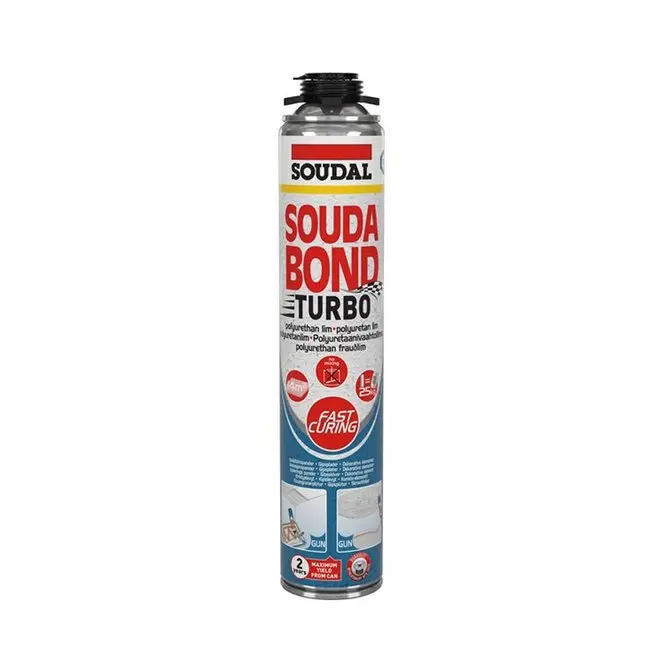 SOUDAL Pištoljska pur pena turbo gun, 750 ml