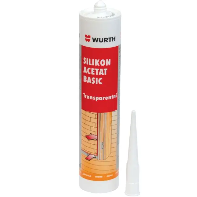 WURTH Silikon WS Acetat transparentni, 260ml