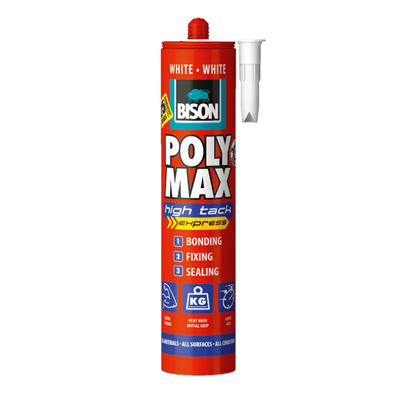 BISON Univerzalni visokokvalitetni montažni lepak Poly max high tack white 440gr