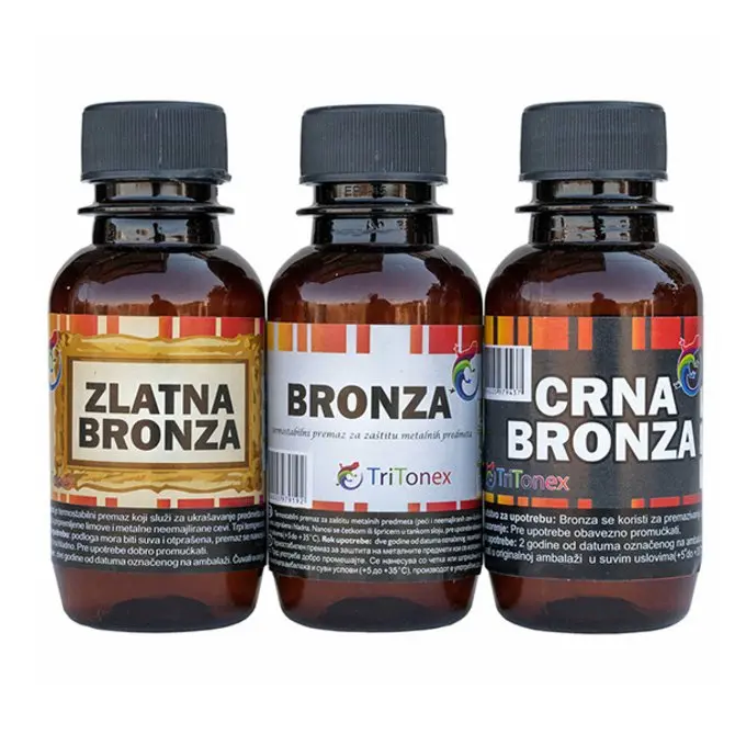 TRITONEX Termostabilni premaz za zaštitu metalnih predmeta Crna bronza, 0.1l