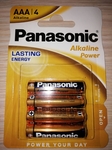 Baterije Panasonic LR3 AAA alkalne 1/4