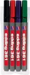 Marker za belu tablu 361 1mm set 1/4 Edding sortirano