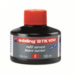 Refil za marker za belu tablu BTK 100, 100ml Edding crvena