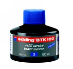 Refil za marker za belu tablu BTK 100, 100ml Edding plava