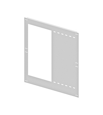 Prednja ploča sa prorezom za sab. sistem 185mm, širine 3
za AC modularne ormare, RAL7035, 3G18, V=828 Š=695 D=18 mm