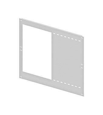 Prednja ploča sa prorezom za sab. sistem 185mm, širine 4
za AC modularne ormare, RAL7035, 4G18, V=828 Š=895 D=18 mm