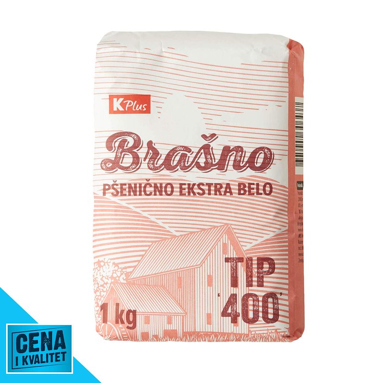 K Plus brašno t400 meko 1kg