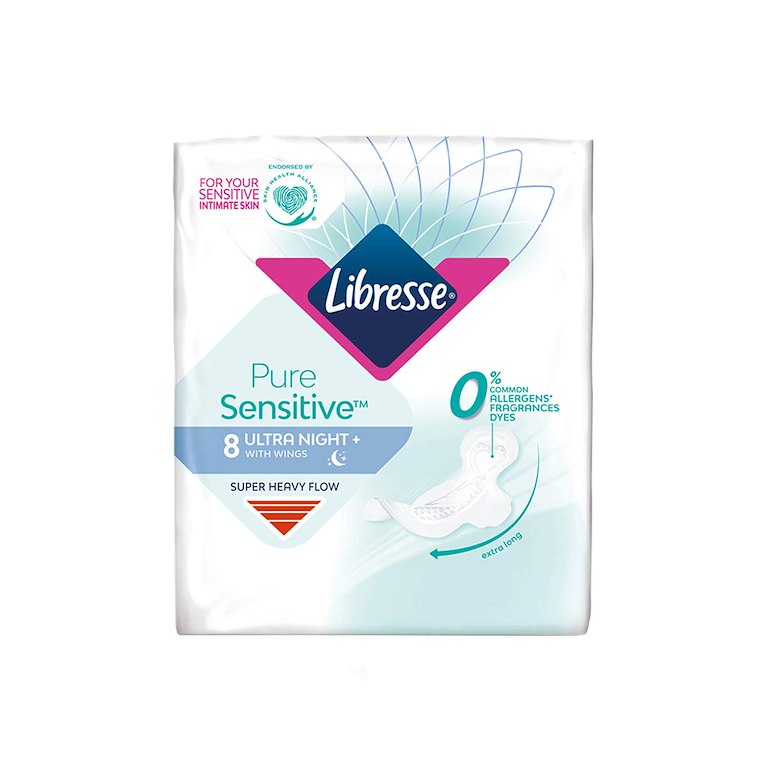 Libresse hu pure sensitive ultra night 8/1 libresse