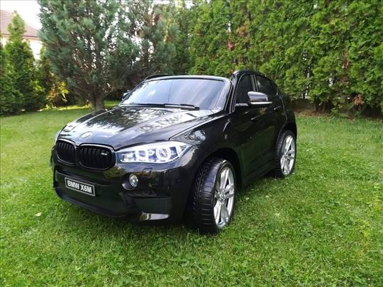 Dečiji auto Bmw X6m dvosed crni METALIK120w motor