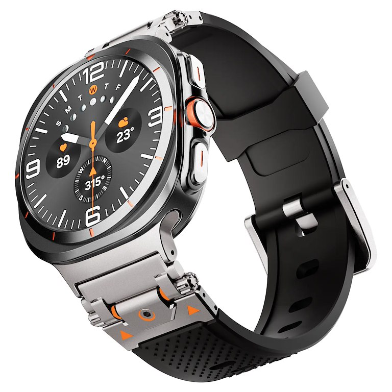 Narukvica za sat Samsung Watch Ultra, XTR, 47mm, Crno-siva