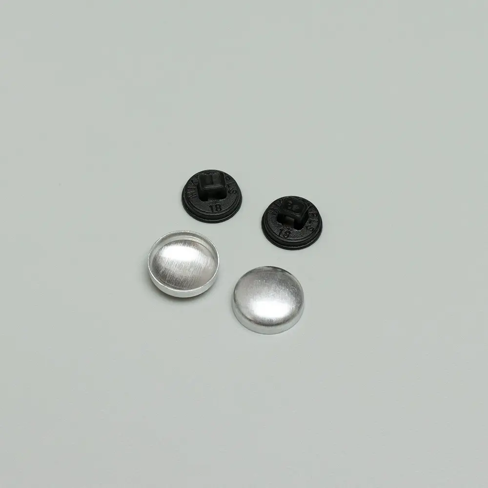 ARTFABRIC STORE Dugmad za presvlačenje, 12 mm, Crna, 50 komada