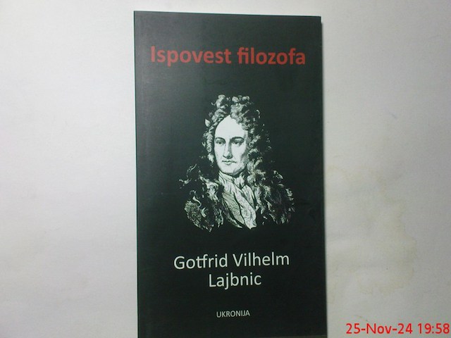 GOTFRID  VILHELM LAJBNIC -  ISPOVEST FILOZOFA