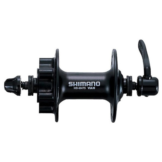 *NABLA PREDNJA SHIMANO DEORE HB-M475-L, 32H, OLD 100MM, AXLE 108MM, QR 133MM BLACK, FOR ROTOR 6-BOLT, BLACK, IND.PACK