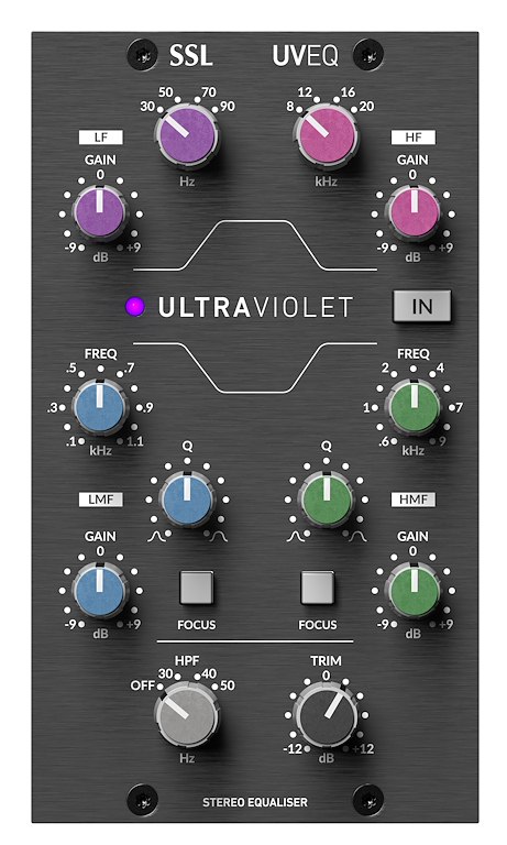 SSL Solid State Logic 500-Series Ultraviolet Stereo EQ modul