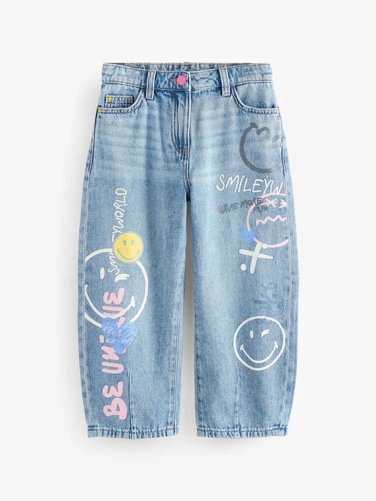 Denim Smileyworld Barrel 100% Cotton Jeans (3-16yrs)