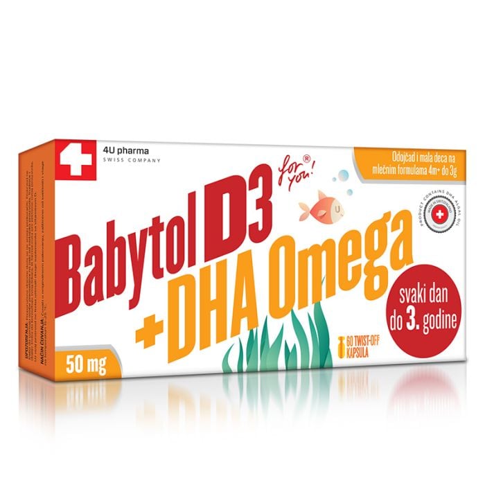 Babytol D3+DHA Omega for you 50mg, 60cps