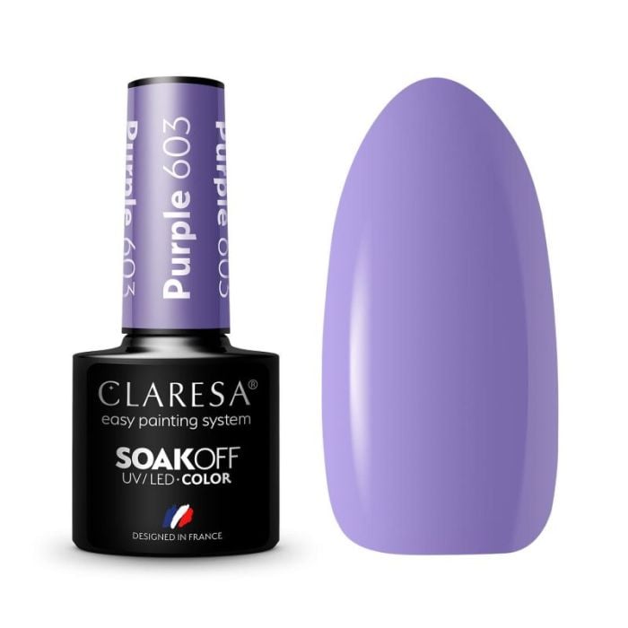 Claresa trajni lak za nokte uv/led purple 603 5g