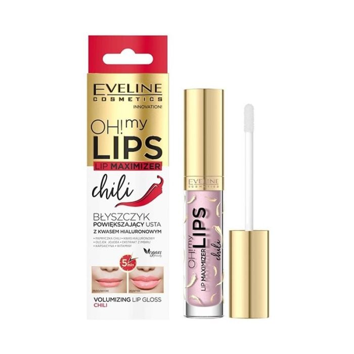 Eveline oh! my lips maximizer sjaj za povećanje usana sa čilijem 4,5ml