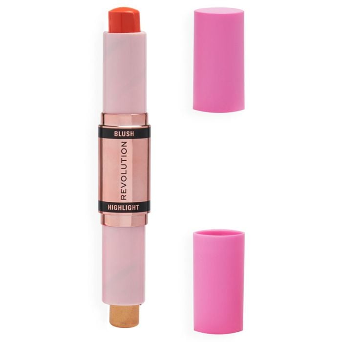 Makeup Revolution rumenilo i hajlajter u stiku Coral Dew 2x4.3g