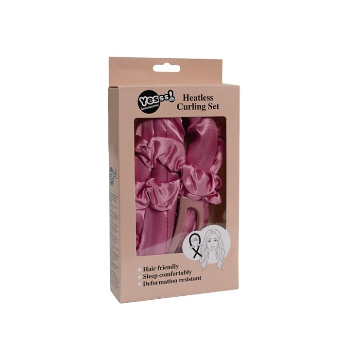 Yesss! uvijač za kosu roze set