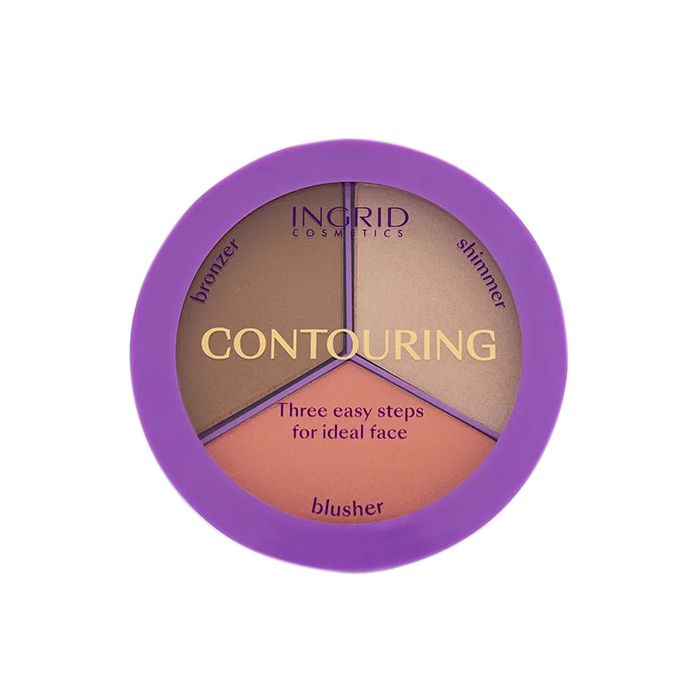 Ingrid Ideal Face paleta za konturisanje lica 3u1 18 gr