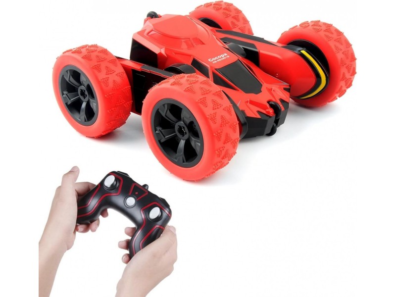 RC auto na daljinski stunt 360 stepeni crveni