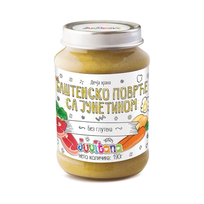 Juvitana kašica od baštenskog povrća sa junetinom 190g