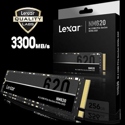 NVME SSD HARD LEXAR 256GB + NV ADAPTER Garancija