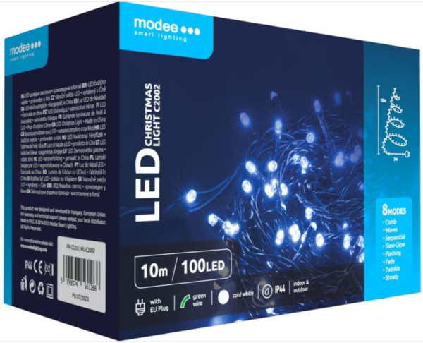 Modee Lighting ML-C2002 Lampice za jelku sa 100 LED dioda dnevno svetlo,10m bele