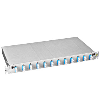 FO Splice box 19", 24 vlakna, SC adapteri, 9/125um OS2
u skladu sa IEC 61753-1, RAL7035, klizeći