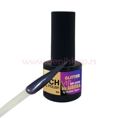 ENG RICH gel polish GLITTER VIP BLUE AURORA Art.2335